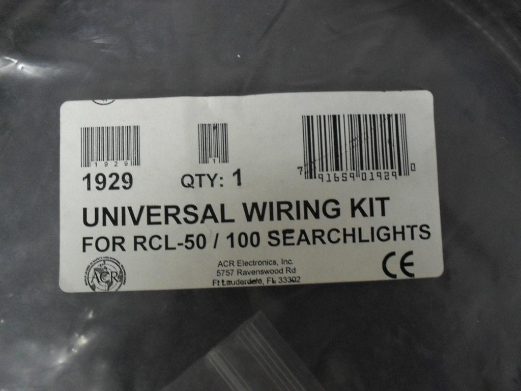 NEW Universal Wiring Kit for RCL-50 - RCL-100 Searchlight - ACR - 1929 ...