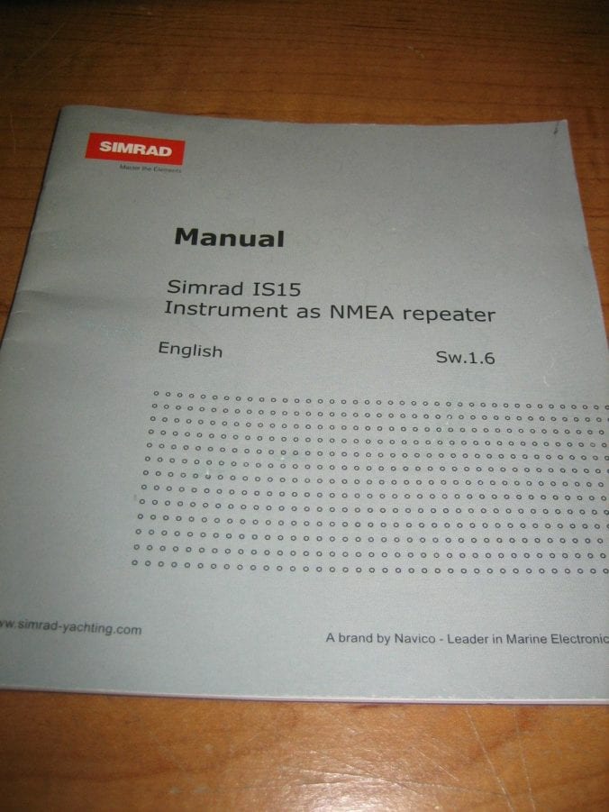 Simrad IS15 Instrument as NMEA Repeater Manual 1.6 - Max Marine Electronics