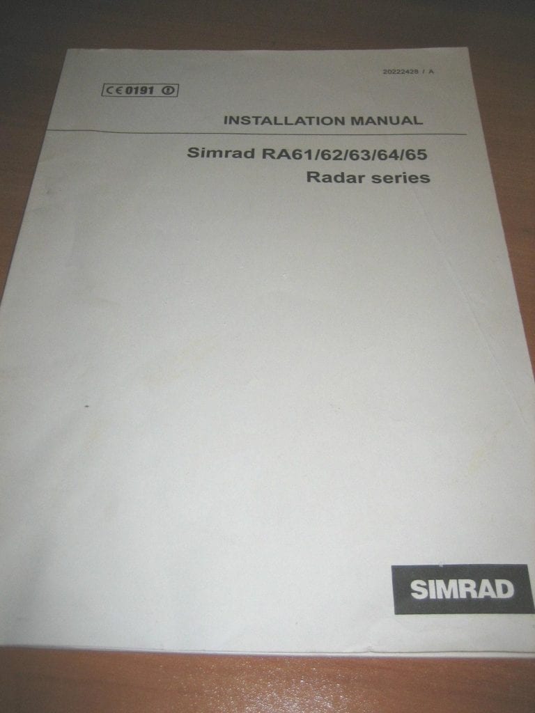 Simrad RA61/ 62/ 63/ 64/ 65 Radar Series Installation Manual - Max ...