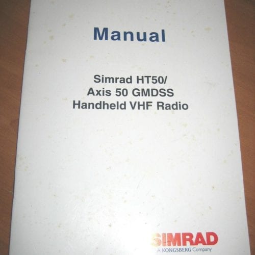 Simrad HT50/ Axis 50 GMDSS Handheld VHF Radio Manual - Max Marine ...