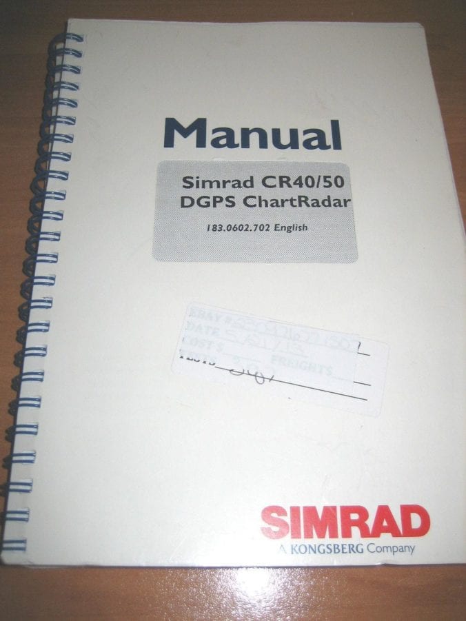 Simrad CA40/50 DGPS ChartRadar Manual - Max Marine Electronics