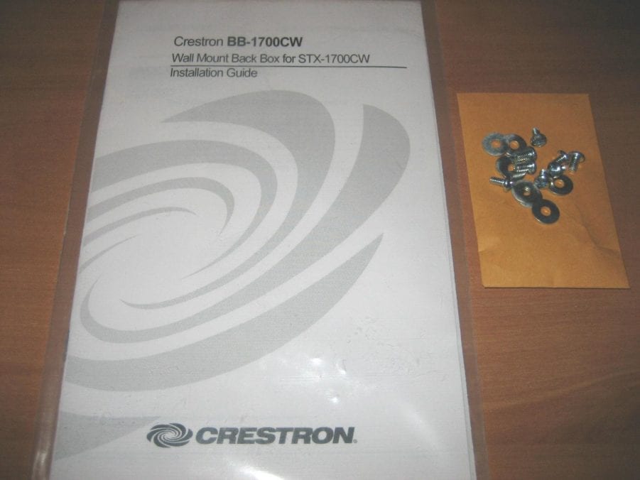 Crestron BB-1700CW Wall Mount Back Box for STX-1700CW Installation ...