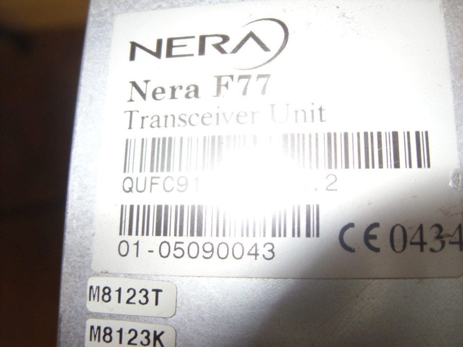 NERA Fleet F77 Transceiver Unit 91-QUFC911965 Rev. 3.2 - RF Module ...