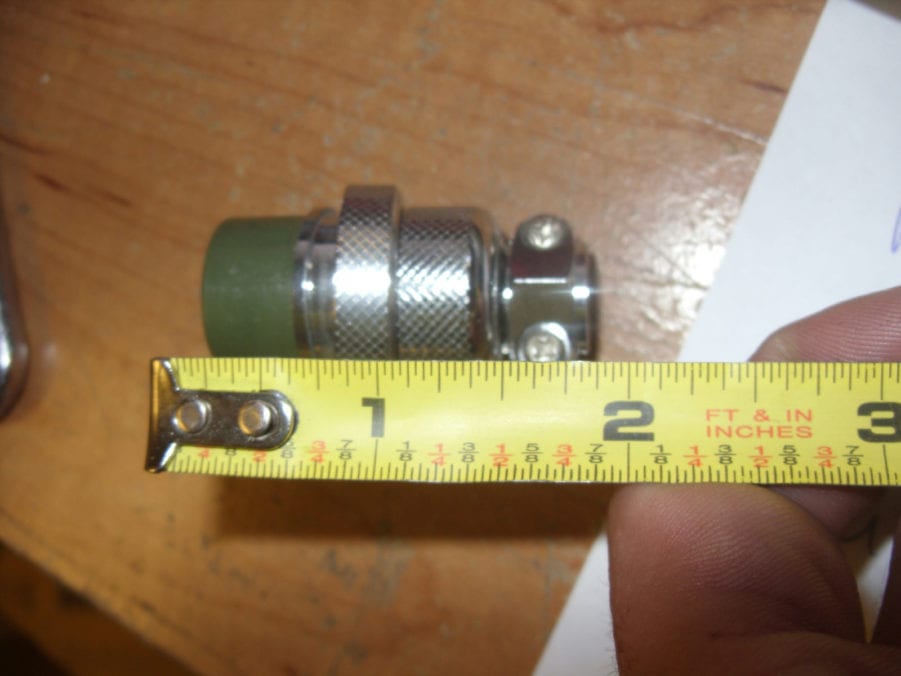 NEW Transducer Plug, 3-Pin Round Green F/ Furuno, Raytheon Sitex, Koden ...