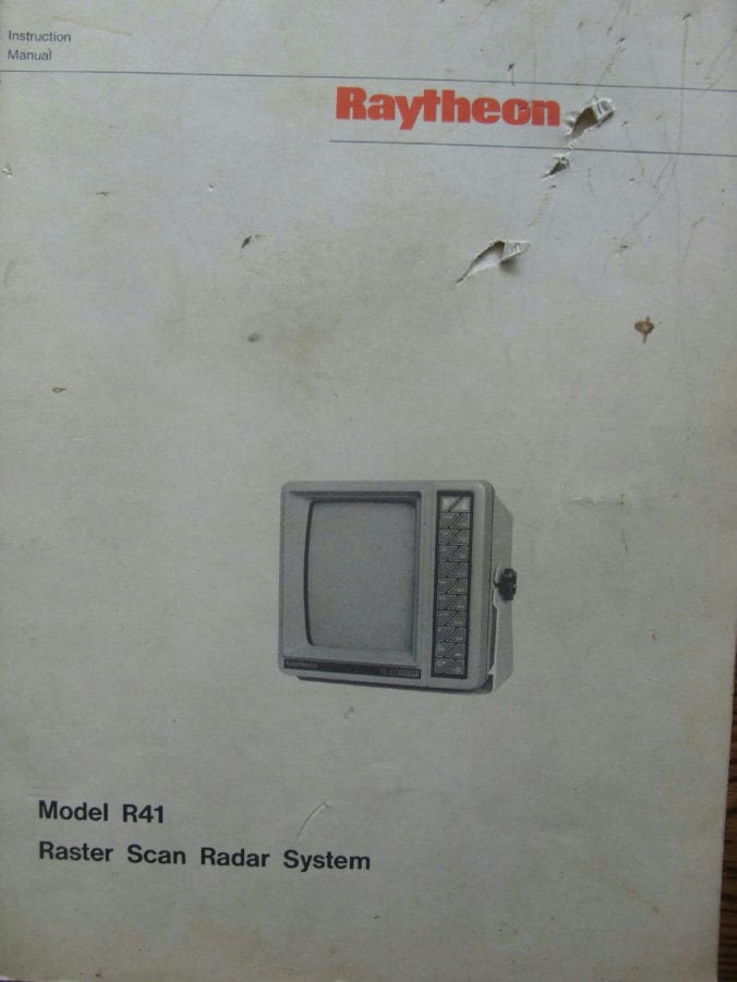 RayMarine Model R41 Raster Scan Radar System Soft Cover Instruction ...