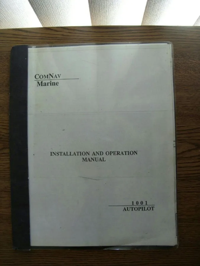 ComNav Marine Soft Cover 1001 Autopilot Installation And Operation ...
