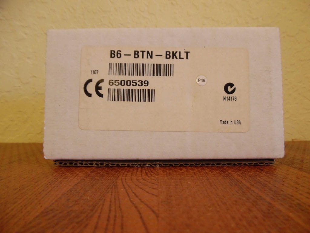 Crestron B6-BTN-BKLT Black Engraved Textured Buttons for Bar Light ...