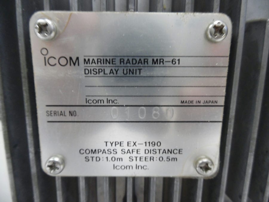 Icom Marine Radar Display - TESTED WORKING 100% - MR-61 - 90 Day ...