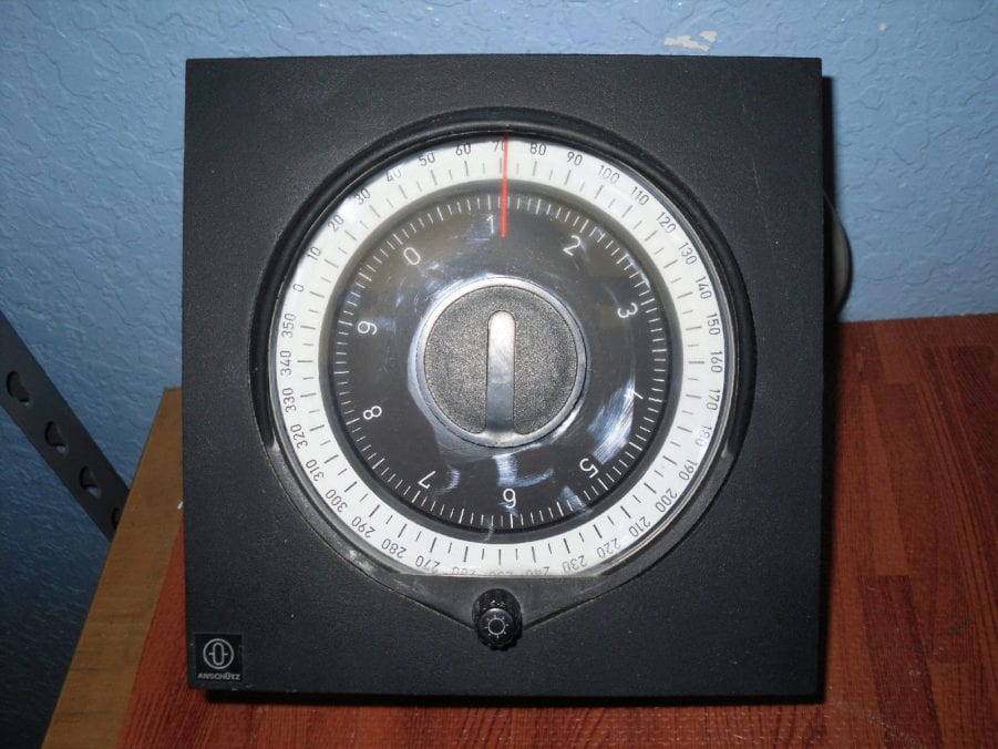 Anschutz Kiel Marine Gyro Compass Repeater 133-302 TockTerkompass for ...