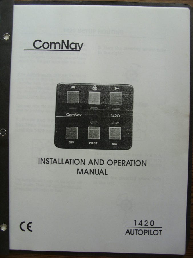 ComNav 1420 AutoPilot Installation And Operation Soft Cover Manual - Max Marine Electronics