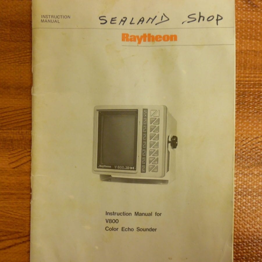 Raytheon V800 Color Echo Sounder Instruction Manual - Max Marine ...