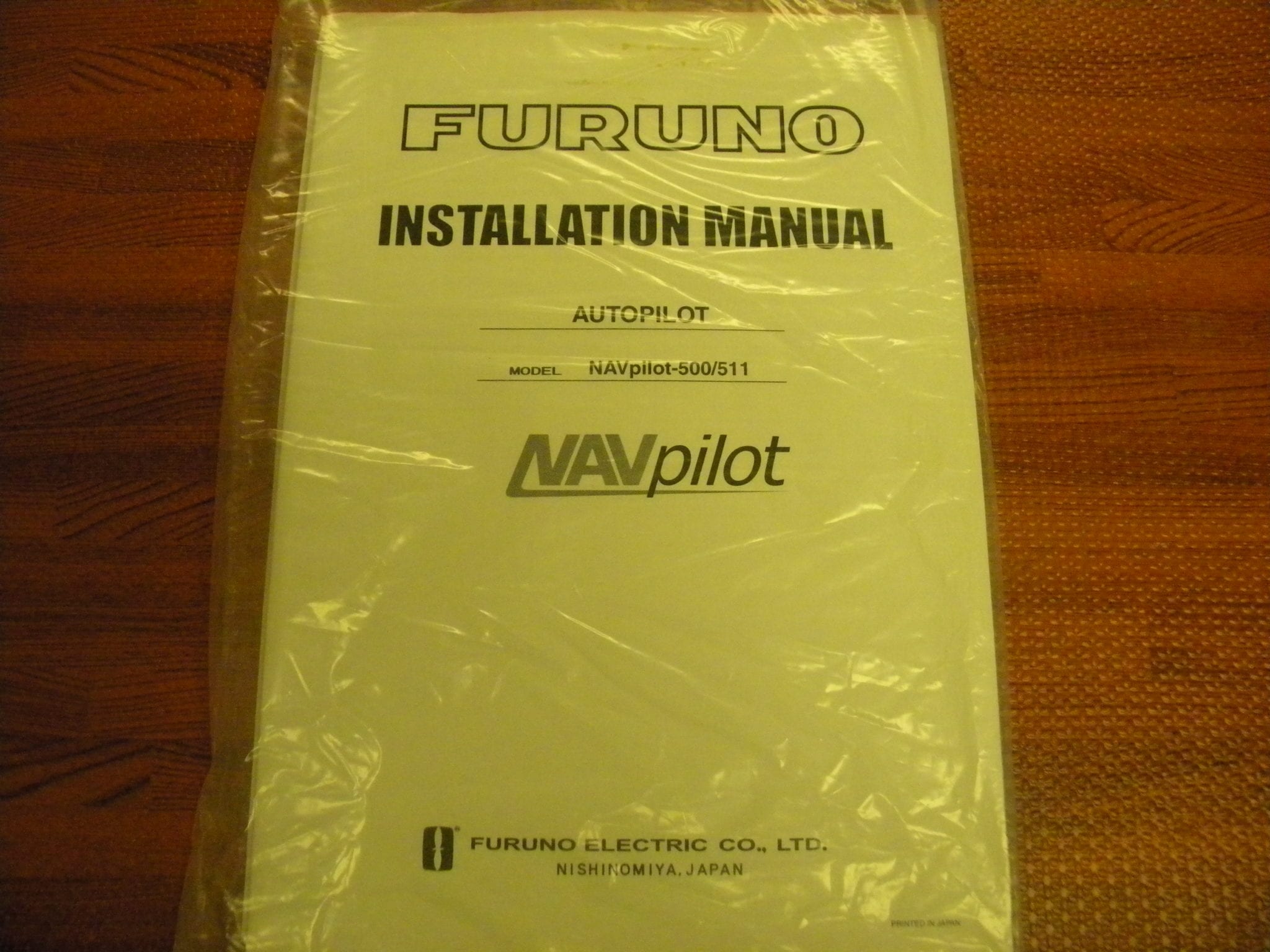 FURUNO Autopilot Installation Manual Navpilot-500/511 Free Shipping ...