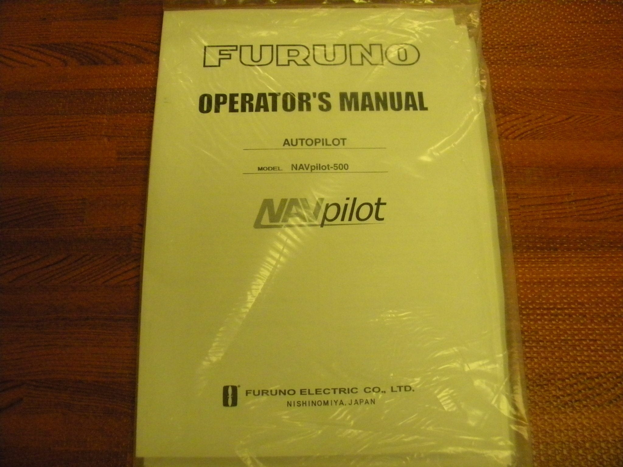 FURUNO NAVpilot Autopilot Operators Manual Navpilot-500 - Max Marine ...