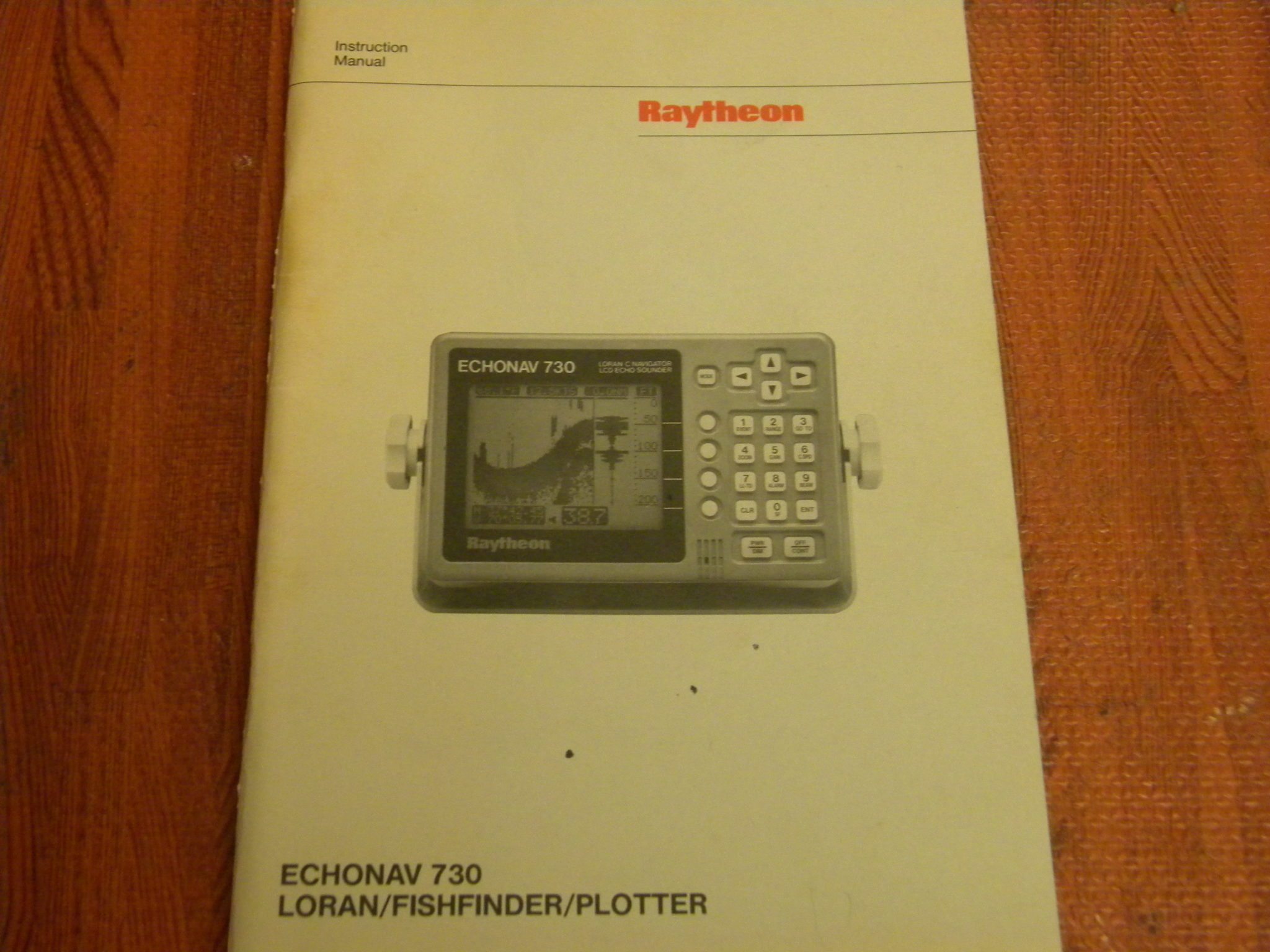 Raytheon Raymarine Echonav 730 Loran/Fish Finder/Plotter Manual - Max ...