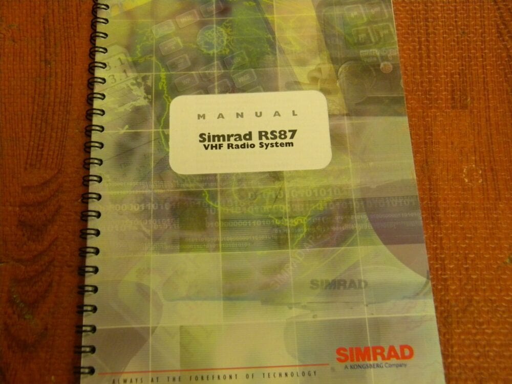 SIMRAD RS87 VHF Radio System Manual - Max Marine Electronics