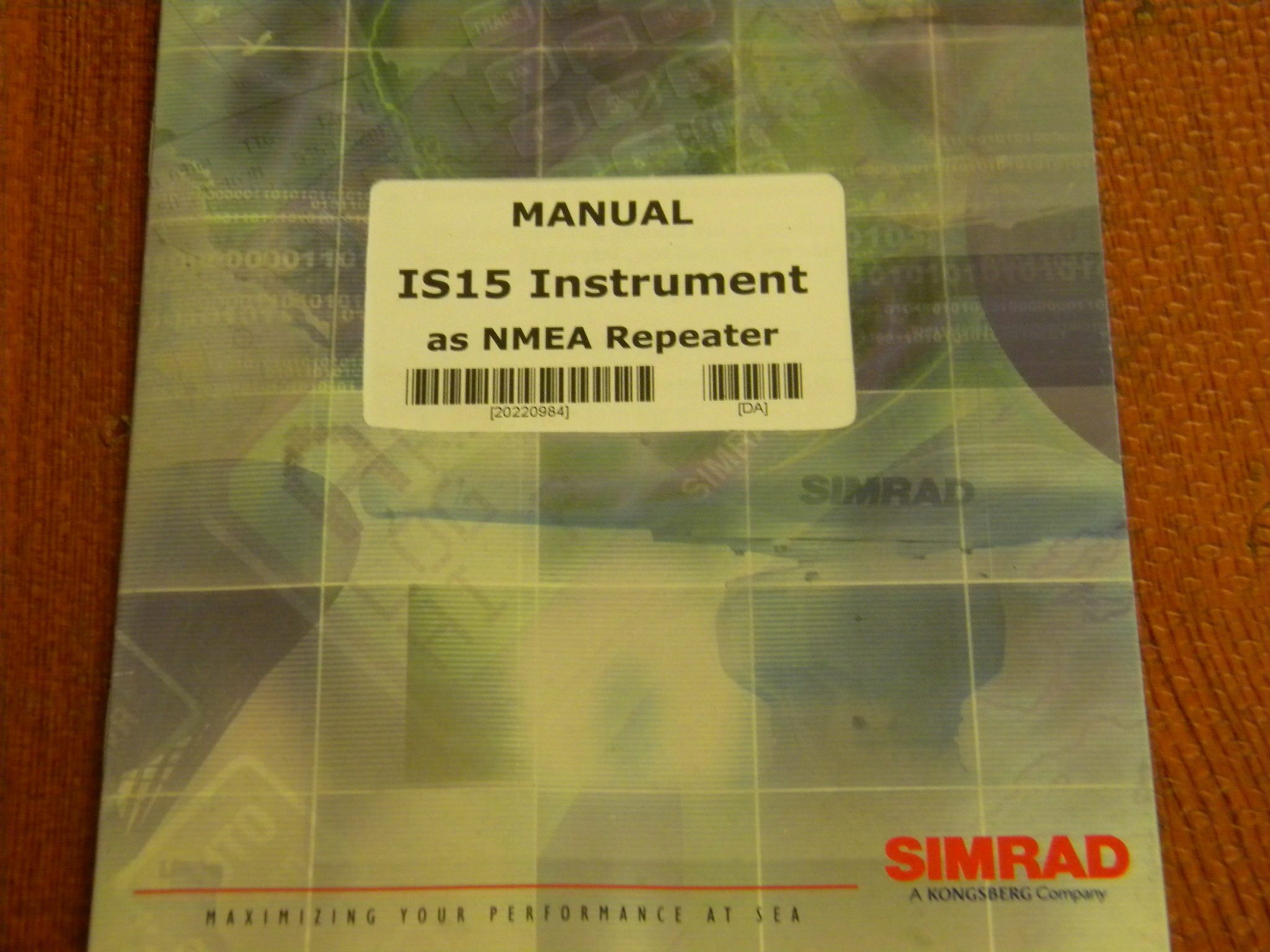 SIMRAD IS15 Instrument as NMEA Repeater Manual - Max Marine Electronics