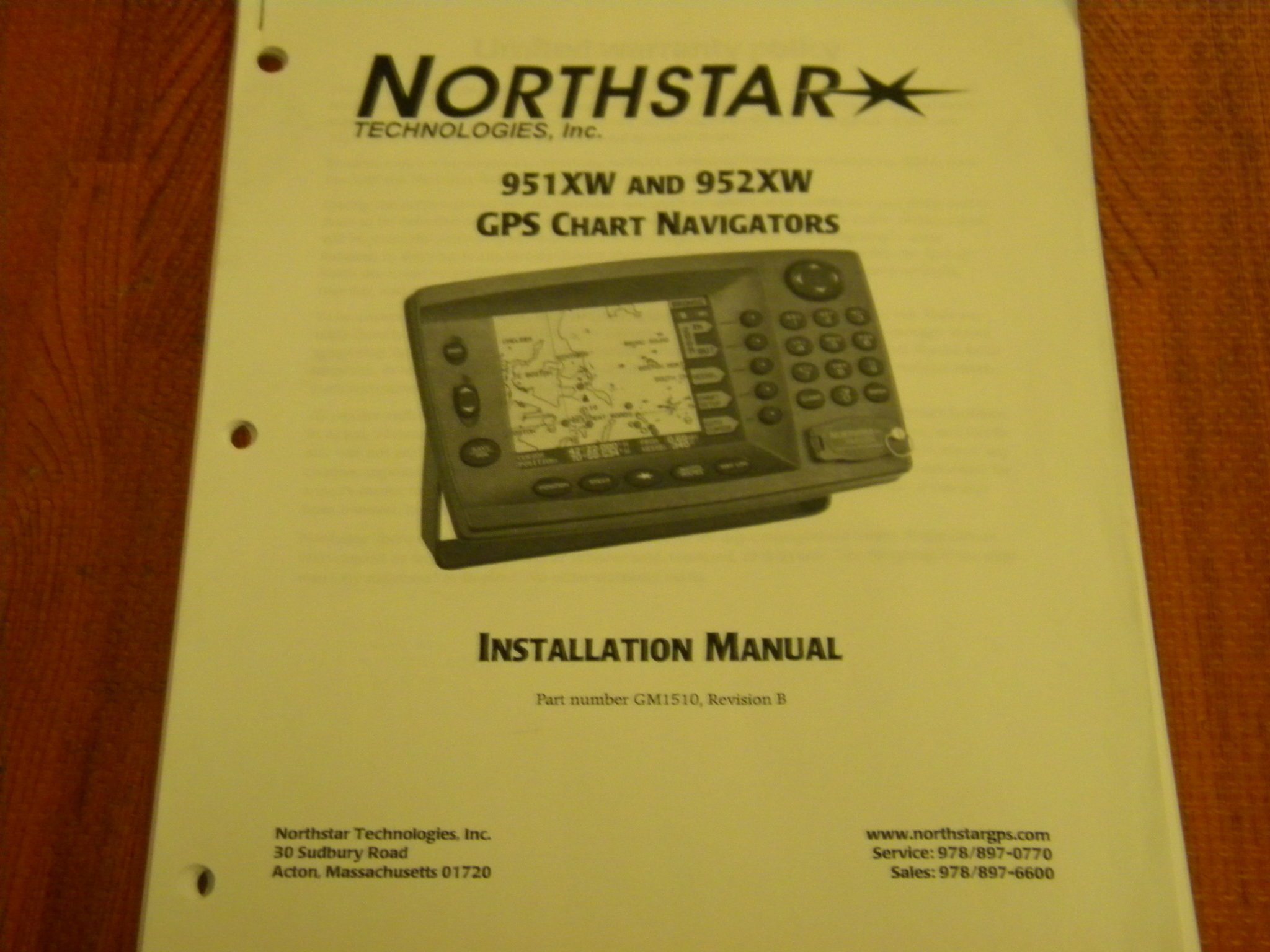 Northstar 951XW & 952XW GPS Chart Navigators Installation Manual Rev B ...