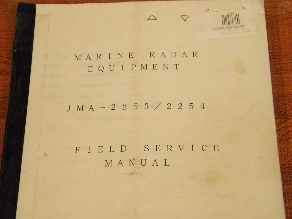 JRC Japan Radio Soft Cover JMA 2253 2254 Field Service Manual Marine ...