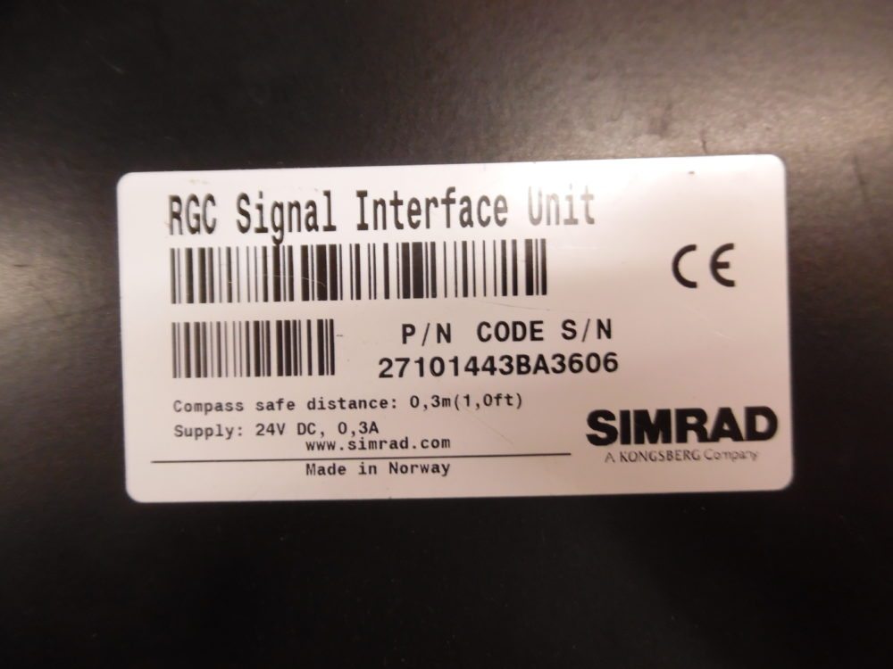 Simrad/Robertson RGC Signal Interface Unit - 27101443 - Not Tested ...