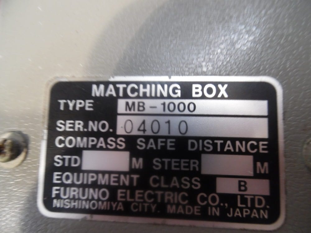 Furuno MB-1000 Matching Box Convert Dual Line to Diplexed Transducer ...