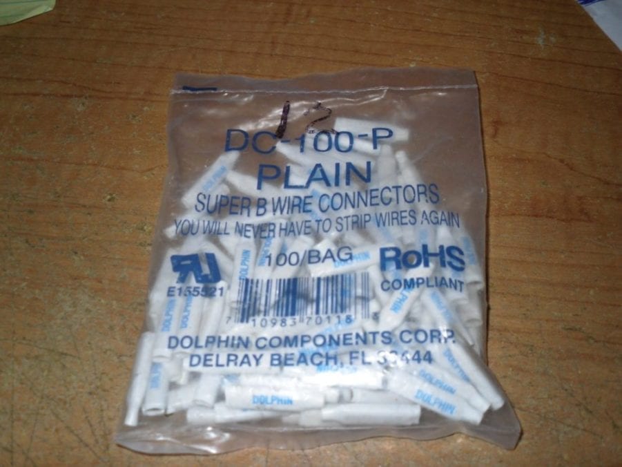 DOLPHIN DC-100-P Lot of 100 Super B Wire Connectors Beanies - Max ...