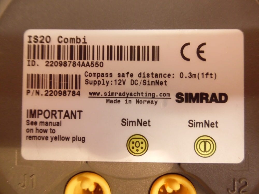 Simrad IS20 COMBI Display W/ Suncover - OK Condition 90 Day Warr 22098784 - Max Marine Electronics