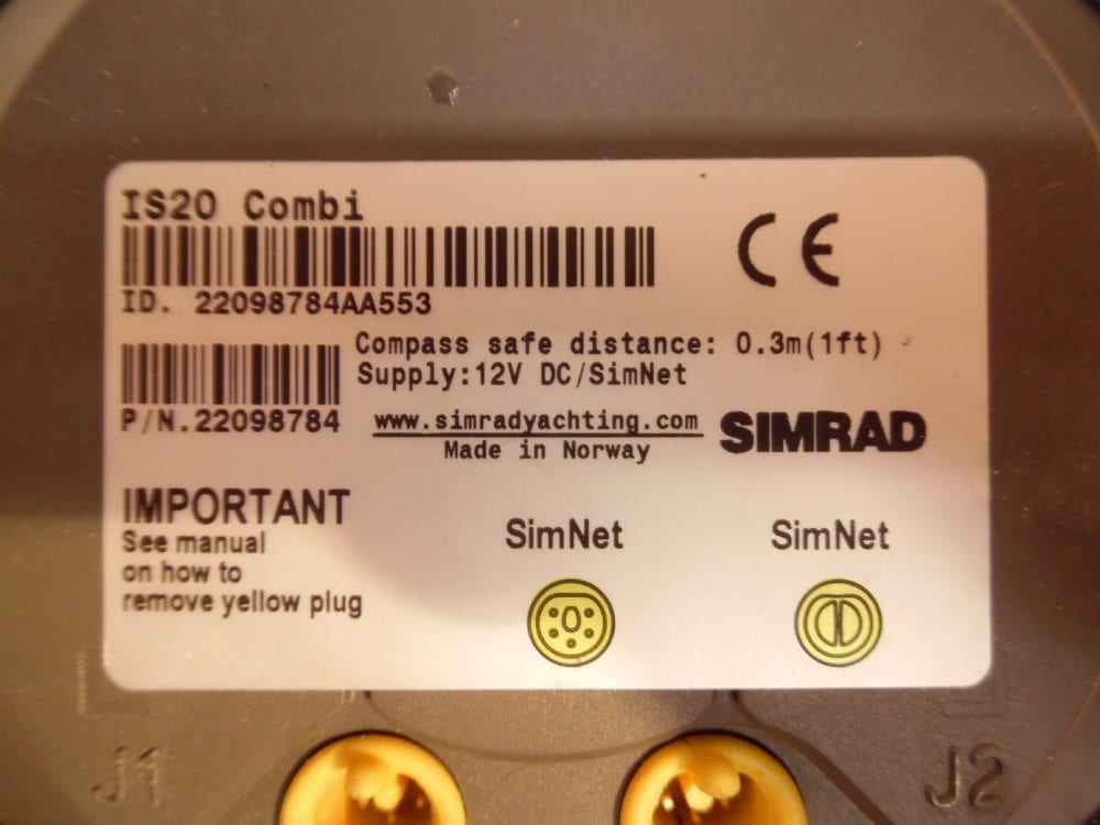 Simrad IS20 COMBI Display W/ Suncover - Good Condition 90 Day Warr 22098784 - Max Marine Electronics