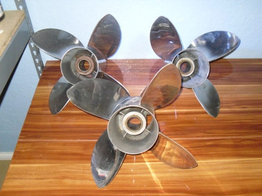 Mercury Bravo 1 One TRIPLE SET 32p Props Propellers Left Right Counter ...