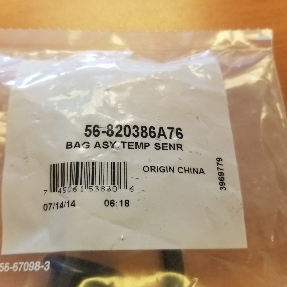 Mercury Mercruiser OEM Temperature Sensor 56-820386A76 - Max Marine ...