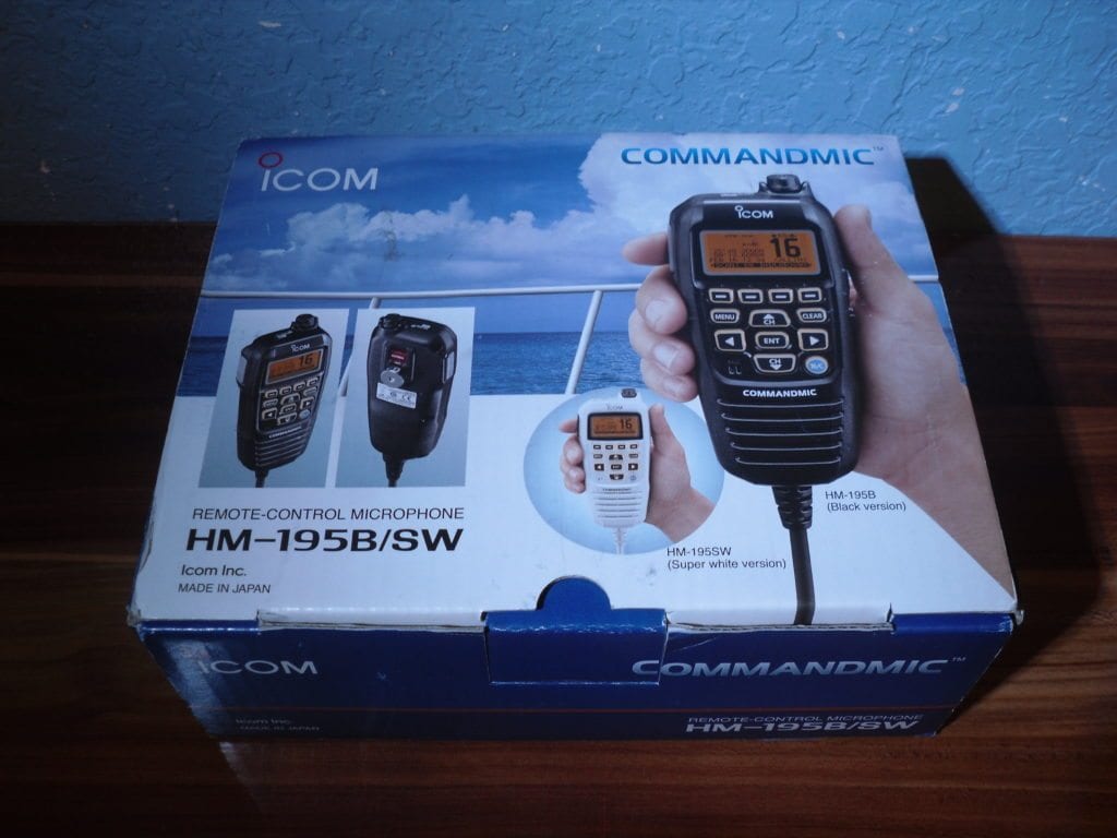 ICOM Command Mic HM-195B Microphone W/ Extension Cable NEW IN BOX - Max ...