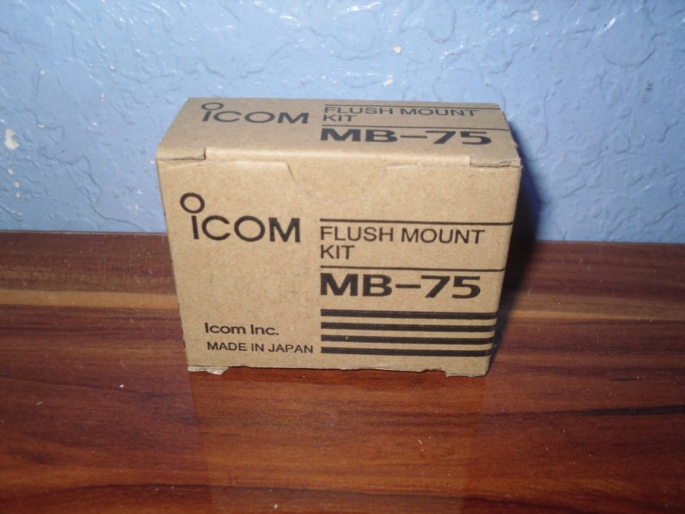 Icom MB-75 Flush Mount Kit - MB75 - NEW IN BOX WITH FREE SHIPPING - Max ...