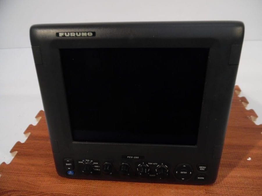 Furuno FCV-295 Color Screen Sounder Fishfinder Display w/ Sun Cover ...