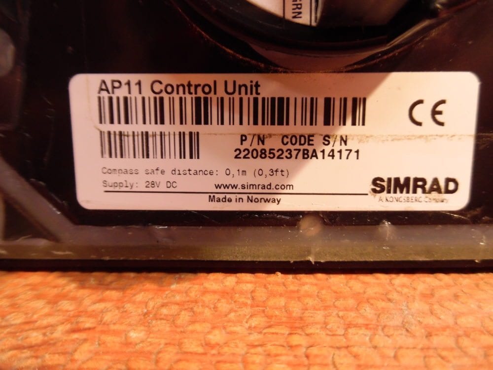 Simrad AP11 Autopilot Control Head 22085237 - Great Condition - 90 DAY ...