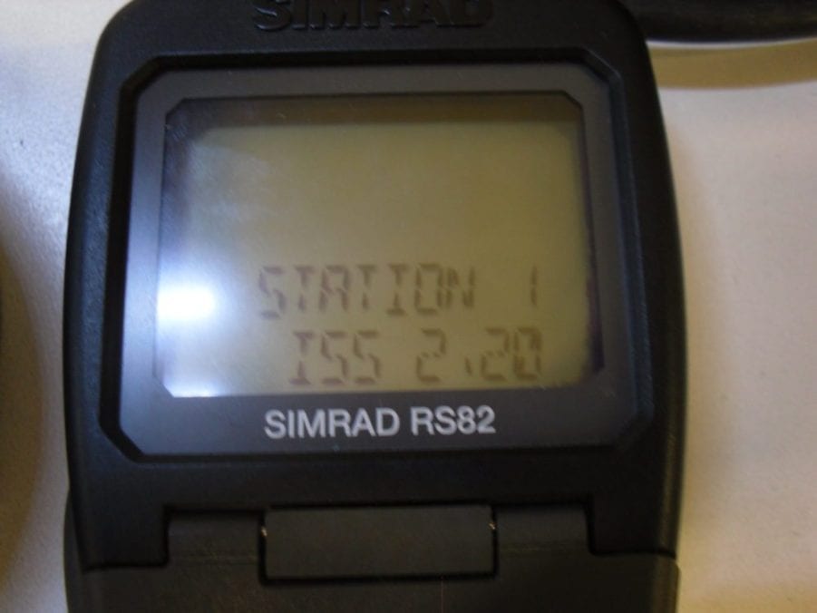 SIMRAD RS87 RS82 Marine VHF Radio Handset & Cradle - MIC CORD OK! - Max ...