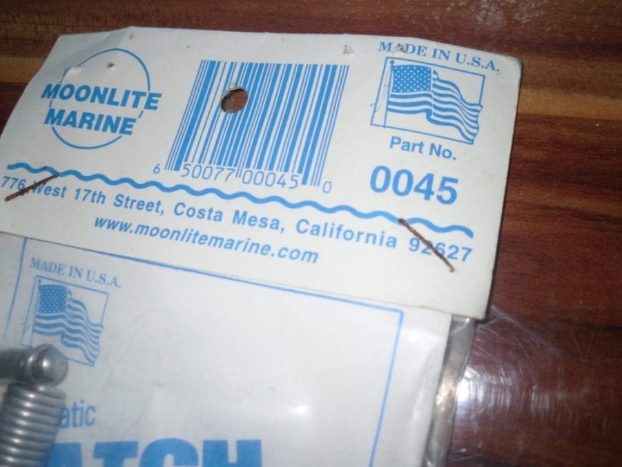 Moonlite Marine NEW 0045 Spring Hatch Holder, Light Duty 8.5" Up to 10 ...