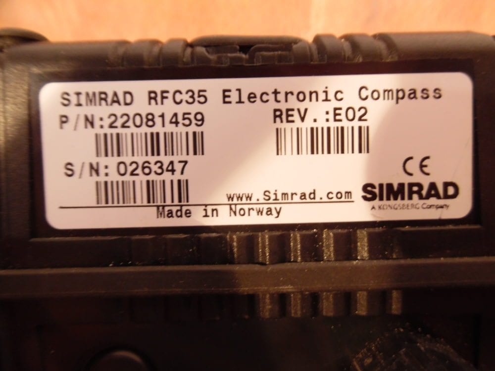 Simrad RFC35 Compass 22081459 for AP20 AP21 AP22 etc 90 DAY WARR. - Max ...