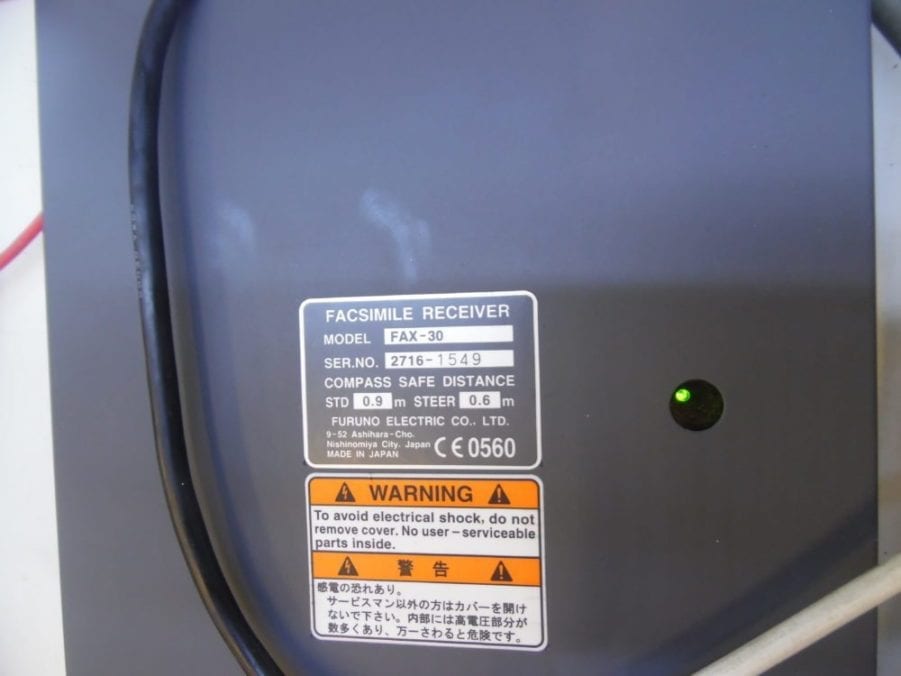 Furuno FAX-30 Weatherfax/Navtex Receiver w/ Power & Network Cables ...