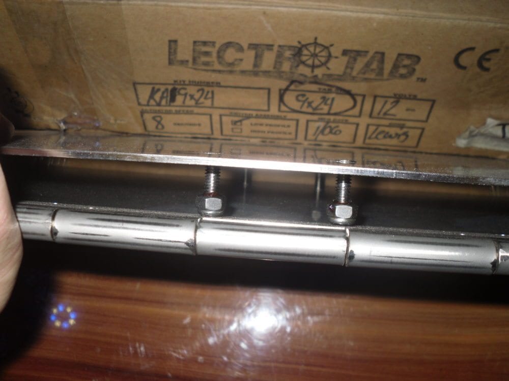 Lectro-Tab 24" X 9" Trim Tab Stainless PLATE PLANE Set - NEW OLD STOCK ...