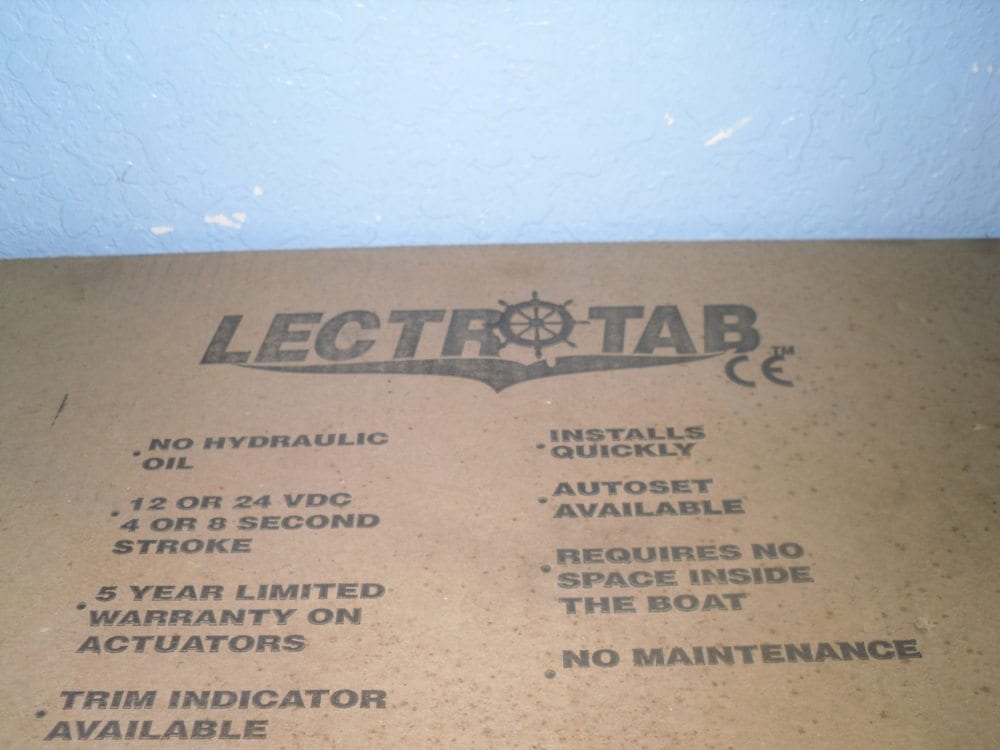Lectro-Tab 24" X 9" Trim Tab Stainless PLATE PLANE Set - NEW OLD STOCK ...