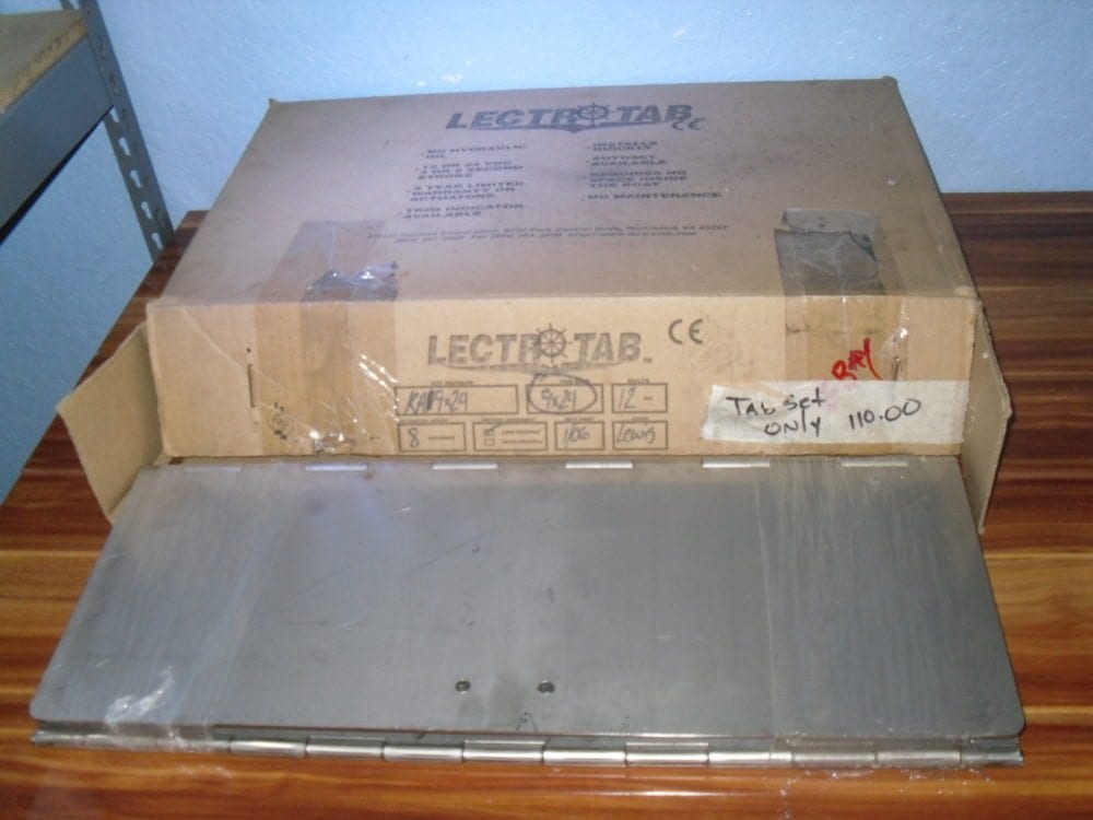 Lectro-Tab 24" X 9" Trim Tab Stainless PLATE PLANE Set - NEW OLD STOCK ...
