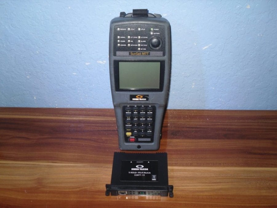 Sunrise Telecom Sunset MTT Tester w/ SSMTT-19 TI ADSL2+ ATU-R Module ...