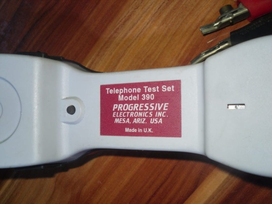 Progressive Electronics TELEPHONE TEST BUTT SET - Model 390 - Working ...