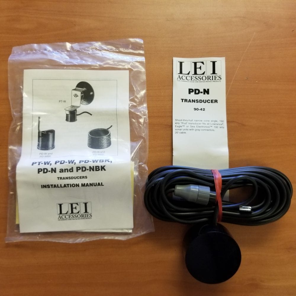 LEI Lowrance Eagle PD-N Transducer 90-42 192 kHz Narrow Cone Angle ...
