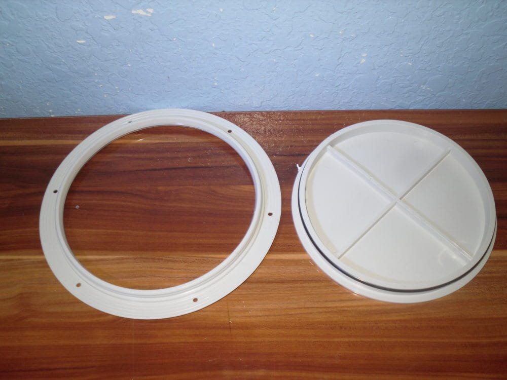 QTY 6 White 8" Boat Deck Plate NEW Round Access Inspection Hatch Pry ...