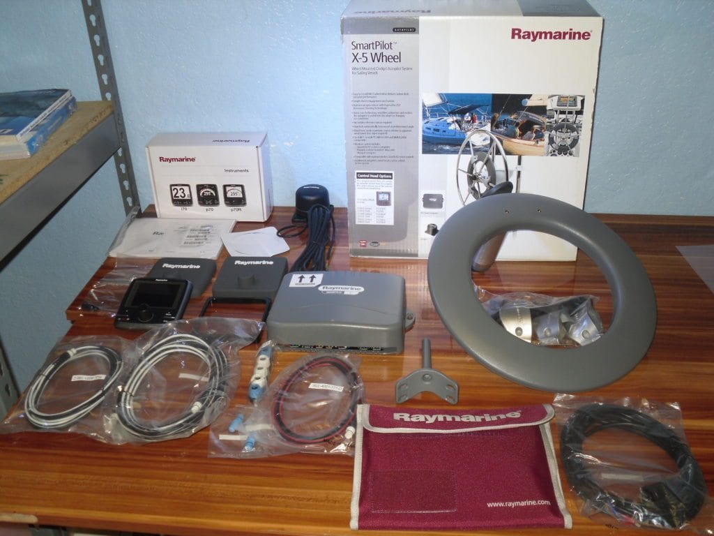 Raymarine COMPLETE SAILBOAT AUTOPILOT Smartpilot X-5 Wheel Pilot w ...