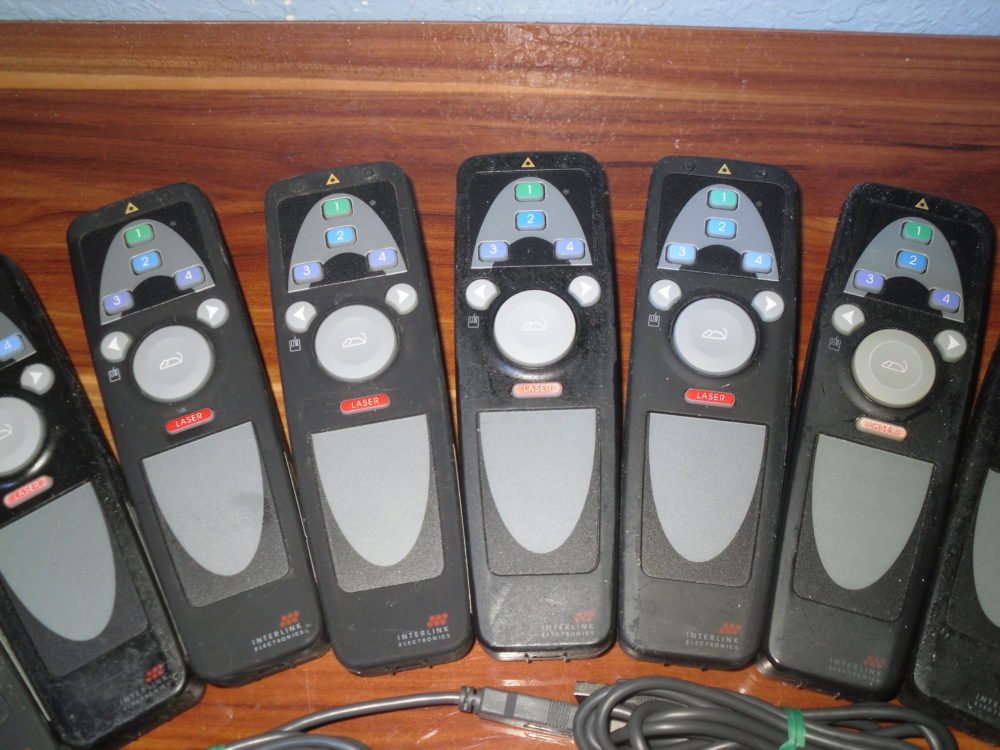 Interlink VP4810R LOT OF 9 Remotes & 4 54-14490 RF Receivers - Max ...
