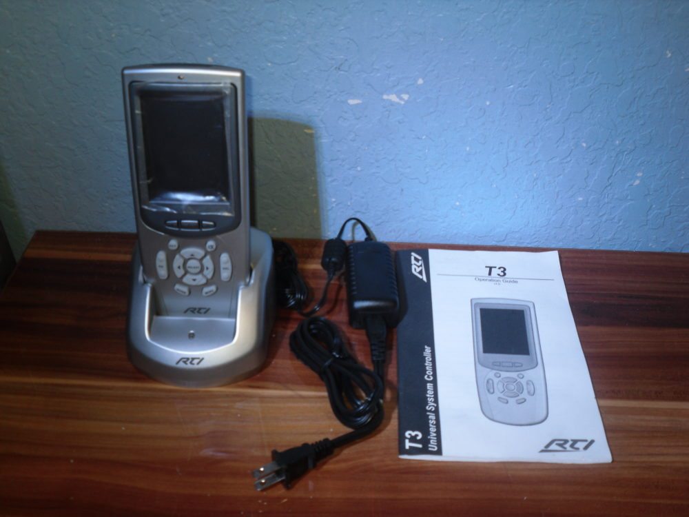 RTI T3 Remote Universal System Controller w/Charging Base & Power ...