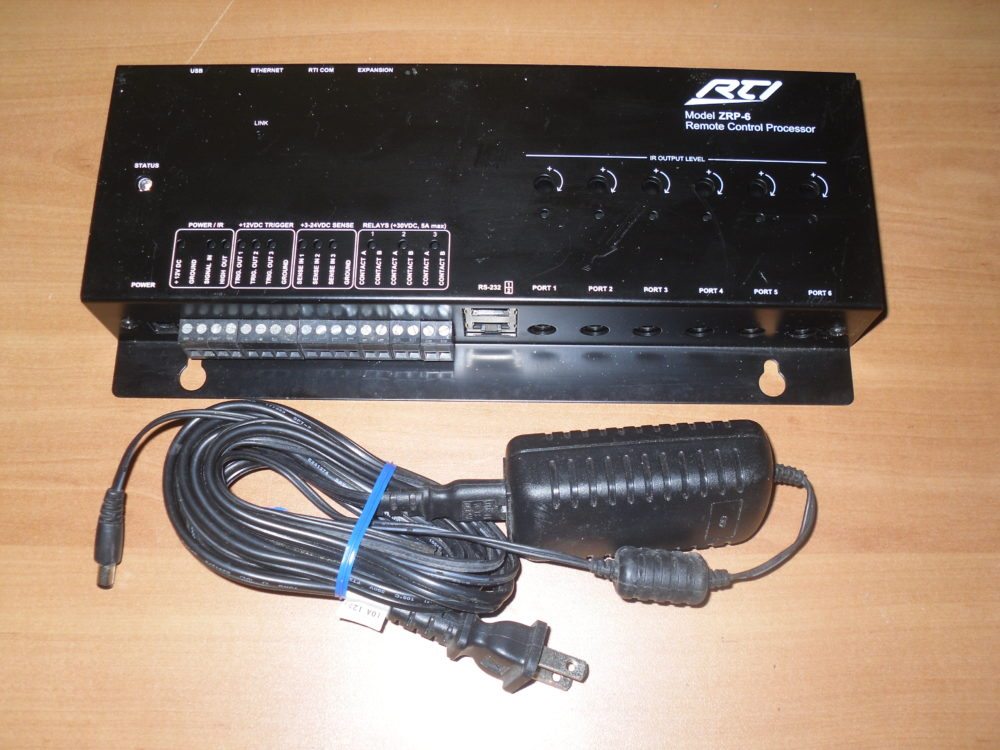 RTI ZRP-6 Remote Control Processor w/ Power Supply & Terminal ...