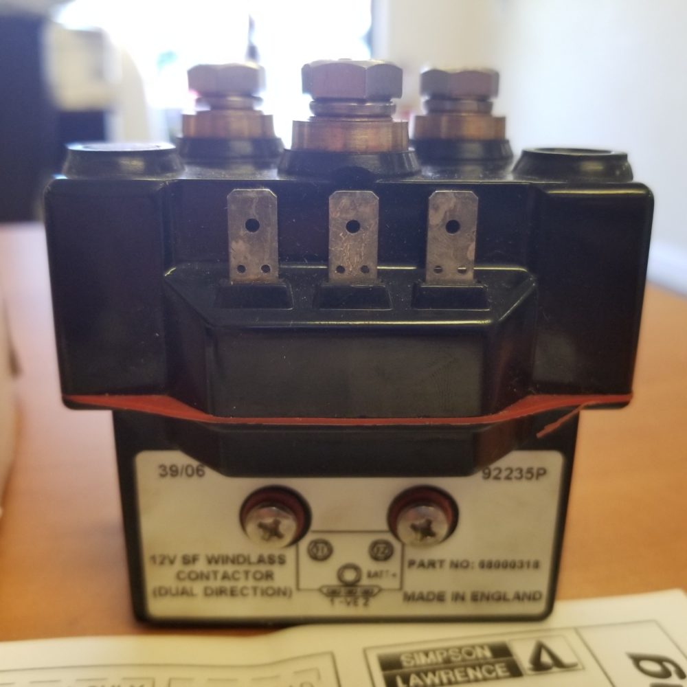 Lewmar 12V Windlass Control Solenoid Dual Direction 92235P 68000318 ...