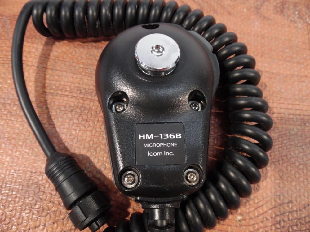 Icom HM-136B Microphone For IC-M601 IC-M602 - Good Working Condition ...